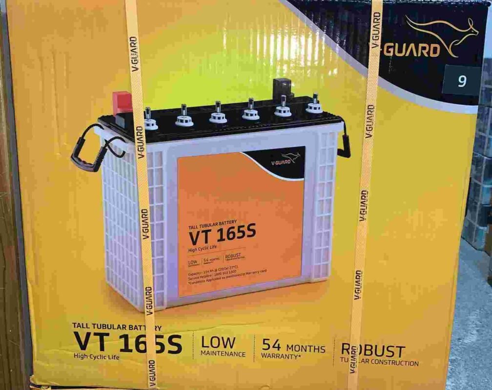 V Guard VT 165S Tall Tubular Inverter Battery | Buy Now